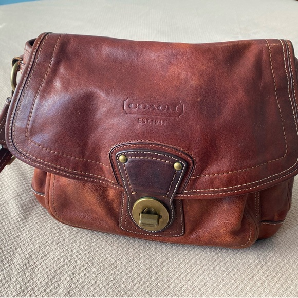 Coach | Bags | Coach 65th Anniversary Legacy Shoulder Bag In Whisky W ...
